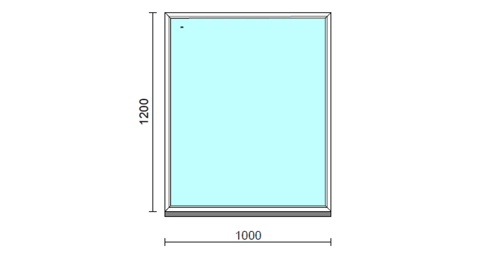 Fix ablak 100x120 cm Deluxe A85 profilból - Nyílászáró webáruház - b ...