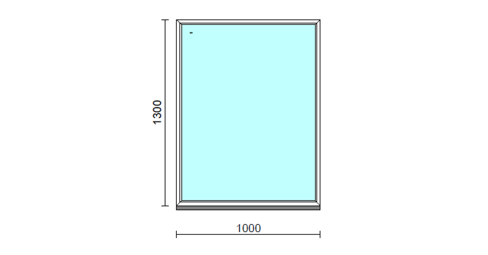 Fix ablak. 100x130 cm (Rendelhető méretek: szélesség 95-104 cm ...