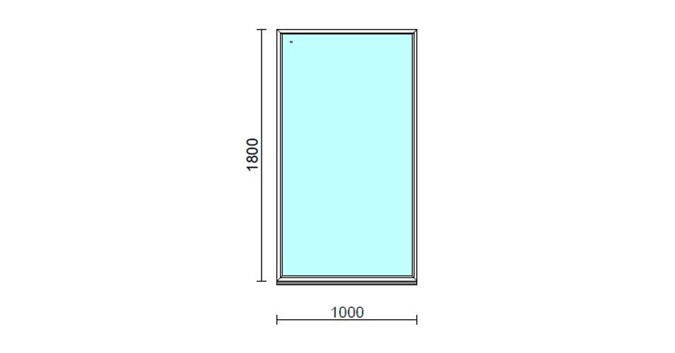 Fix ablak 100x180 cm Deluxe A85 profilból - Nyílászáró webáruház - b ...