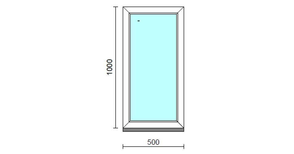 Fix ablak 50x100 cm New Balance 85 profilból - Nyílászáró webáruház - b ...